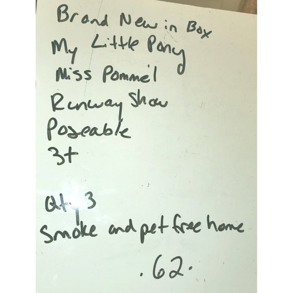 My Little Pony Hasbro | Toys | Bnib My Little Pony Miss Pommel Runway ...